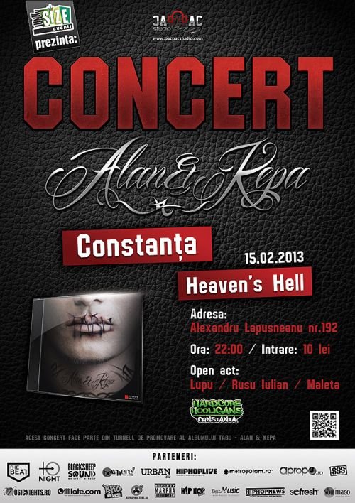 Concert ALAN & KEPA in club Heaven’s Hell din Constanta