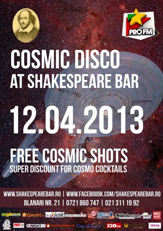 Cosmic Disco la Shakespeare Bar