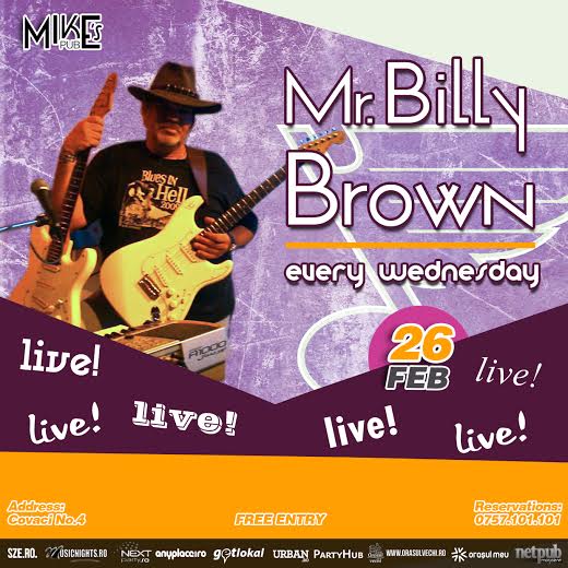 Mr. Billy Brown - Live Music Every Wednesday