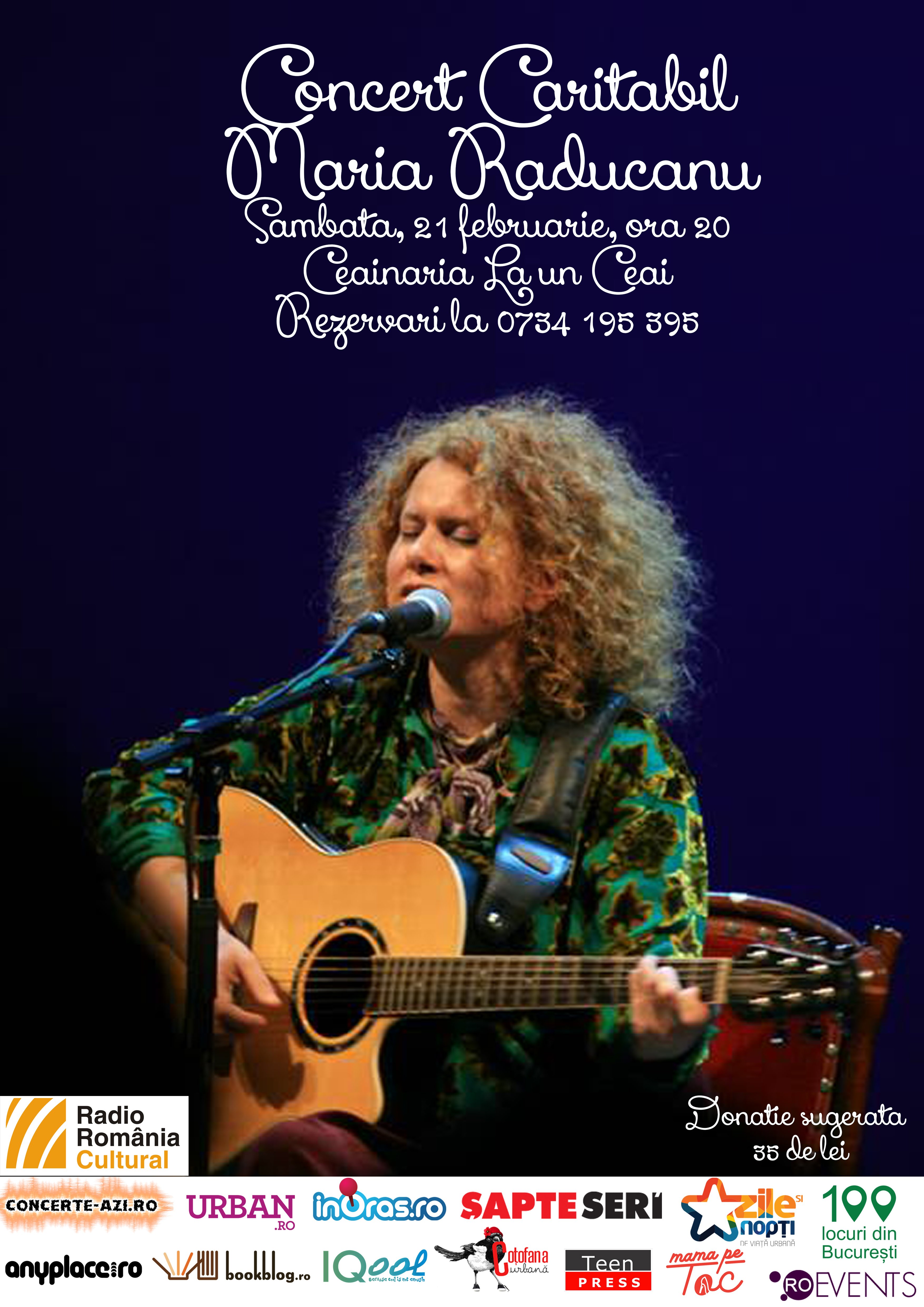 CONCERT: Maria Raducanu @ Ceainaria La un Ceai