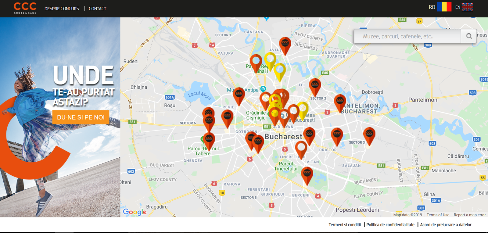 Completeaza in harta CCC Shoes Map locurile tale preferate din ...
