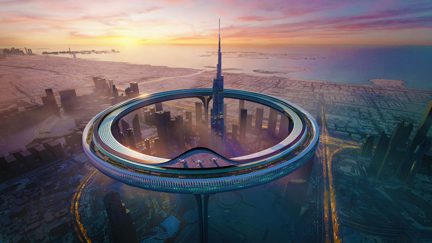 Celebrul turn Burj Khalifa ar putea fi inconjurat de un oras futuristic ...